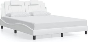 Rám postele Viana s LED bez matrace bílý 160 x 200 cm 3214030