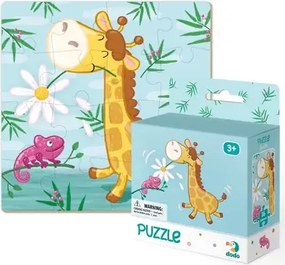 DODO Puzzle Žirafa / 16 dílků / 22 x 22 cm
