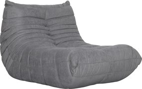 Designové křeslo Nua samet šedé