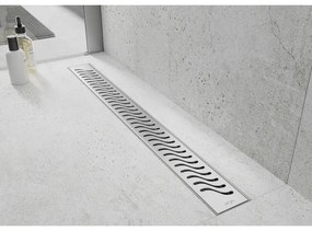 Mexen Flat nerezový sprchový žlab 50 cm vzor M09, 1028050-15
