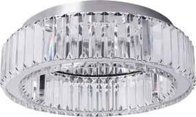 Toolight Toolight, křišťálové stropní svítidlo 40cm, 24W, 4000K, 1120lm, APP1742-C, chromová, OSW-09306