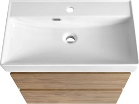 Aqualine Altair koupelnová skříňka pod umyvadlo 61,5 x 60 x 37 cm dub emporio hnědá AI368