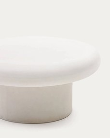 Zahradní konferenční stolek adi ⌀ 66 cm bílý MUZZA