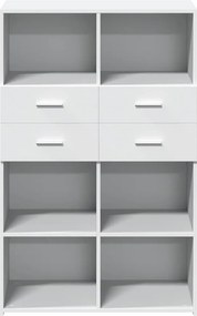 Skříň highboard bílá 80 x 42,5 x 124 cm kompozitní dřevo 3281385