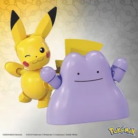 MEGA Stavebnice Pokémon Pikachu a Ditto / 2x Poké Ball / 42 dílků / od