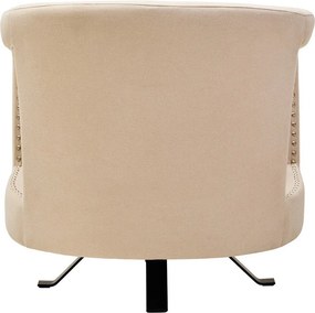 Béžové otočné sametové křeslo Hestia – Premier Housewares