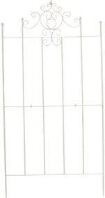 2x Mřížka na popínavé rostliny Paula - 180 x 85,5 cm - Krémová antik