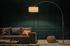 Invicta Interior Designová kovová stojací lampa bílá - Boro