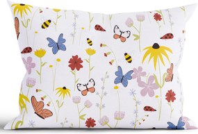 MK Lůžkoviny Bavlněný povlak na polštář Renforcé 50 x 70 cm - Motýlci