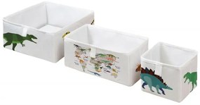 Set 3 krabiček dino world map