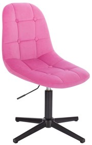 LuxuryForm Židle SAMSON VELUR na černém kříži - růžová
