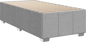 Box spring postel s matrací světle šedá 80 x 200 cm textil 3286888
