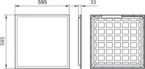 Philips Pila - LED Podhledový panel LED/40W/230V 60x60 cm UGR<19