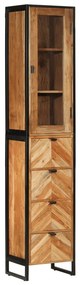 Koupelnová skříňka 40x27x190 cm železo a masivní akáciové dřevo 3217118