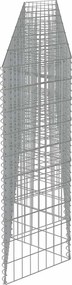 Gabionová zeď z pozinkované oceli 450 x 30 x 100 cm 143571