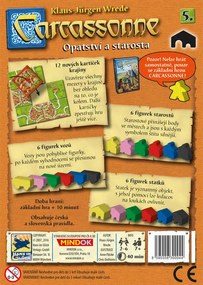 MINDOK HRA Carcassonne rozšíření 5 Opatstvi a starosta *SPOLEČENSKÉ HRY* mn004