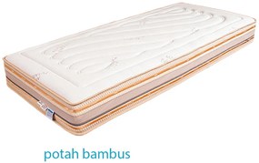 Pěnová matrace Mabo MESTE KOMBI hard/med 20 cm - 120 x 200 Potah: Bambus, Lehací vrstva: Eucahard HR foam