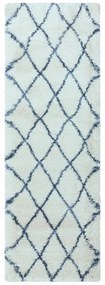 Modrý koberec Bardie Cream Blue Rozměry: 80x150 cm