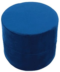 Puf na sezení kulatý modrá 40 cm