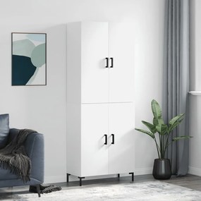 vidaXL Skříň highboard 69,5 x 34 x 180 cm kompozitní dřevo [3195679] Barva: bílá s vysokým leskem