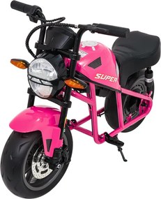 Elektrická motorka SUPERMOTO růžová