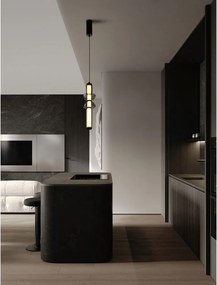 Šedé skleněné LED stmívatelné závěsné svítidlo ø 12 cm Ulon – Nova Luce