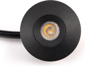 SLC SLC1207IP Vestavné LED svítidlo MiniOne Fixed 2,1 W 3 V 3000 K stmívatelné IP65 32 mm 45° Ra90 černé - TLG