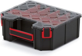 Kufříkový organizér 28,4 × 24,3 × 10,5 cm, kombinace, černá