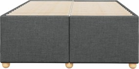 Rám postele bez matrace tmavě šedá 120 x 200 cm textil 3284723