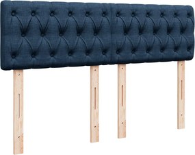 Box spring postel s matrací modrá 140x200 cm textil 3288224