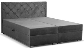 Postel dvoulůžko BOXSPRING MALAGA + topper v ceně | 140x200 | VÝBĚR TKANIN