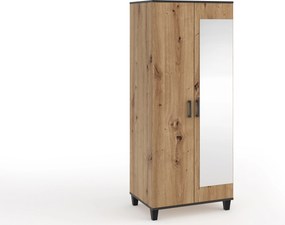 ADRK Furniture Dvoudveřová skříň se zrcadlem POLA 11 ADRK-WA-POL-11-ART