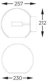 Zuma Line W0428-01D-L4AC - LED Nástěnné svítidlo ENCELADUS LED/5W/230V zlatá