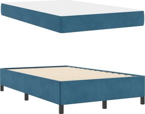 Rám postele Tmavě modrá 120 x 200 cm textil 3399058