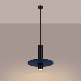 Sollux Lighting Závěsné svítidlo PELTA 1 černé/tmavě modré