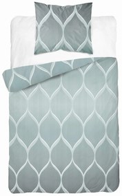 Detexpol Saténové povlečení 140x200 mint geometric 5221 A Home Satén 41