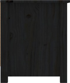 vidaXL Botník 110 x 38 x 45,5 cm masivní borovice [814603] Barva: Šedá
