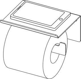 Deante Držák toaletního papíru Mokko - s poličkou - ADM N221