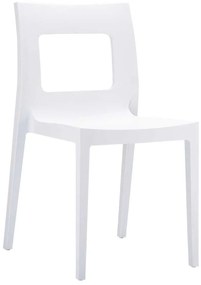 Stohovatelná židle DS185656 - Bílá