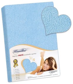 Bellatex Prostěradlo froté světlá modrá rozměr 200x200 cm