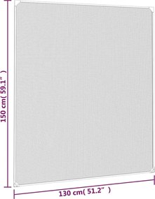 vidaXL Magnetická okenní síť proti hmyzu 130 x 150 cm [153855] Barva: antracitová