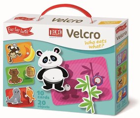 Pexi Velcro skládačky - Kdo co jí? (Who eats it?)