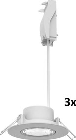 Philips - SADA 3x LED Stmív. podhledové svítidlo CILANTRO LED/5W/230V 2700K bílá
