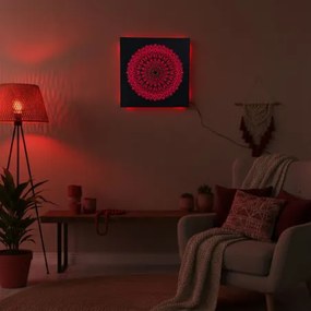 LED dřevěný obraz Mandala - světelný obraz | SENTOP LED0251