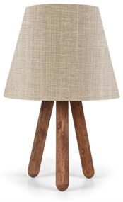 Stolní lampa Bechos 33 cm ořechová/hnědá