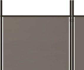 vidaXL 6dílný paraván 300 x 220 cm textil [350206] Barva: antracitová