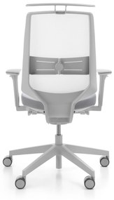 ProfiM - Kancelářská židle LIGHT UP 250 SFL světle šedá se síťovinovým opěrákem