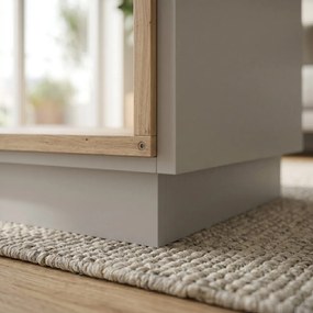 IDZ Konferenční stolek GREY 06, 120 cm Bílá/Dub Artisan