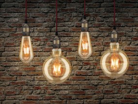 Paulmann 28403 LED vintage zlatá žárovka, 6,5W LED E27 1700K, výška 17,5cm