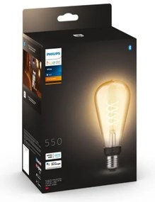 LED Stmívatelná žárovka Philips Hue WHITE FILAMENT ST72 E27/7W/230V 2100K